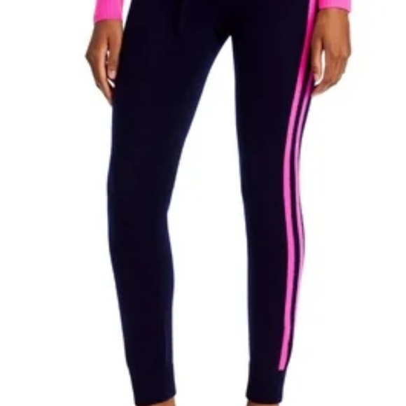 Aqua | Pants & Jumpsuits | Aqua Blue And Pink Cashmere Track Pants With ...